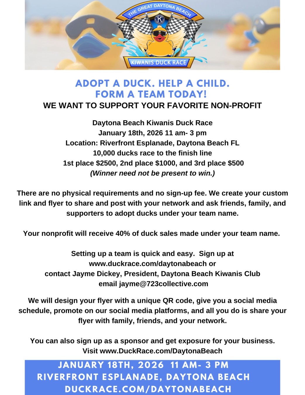 The Great Daytona Beach Kiwanis Duck Race